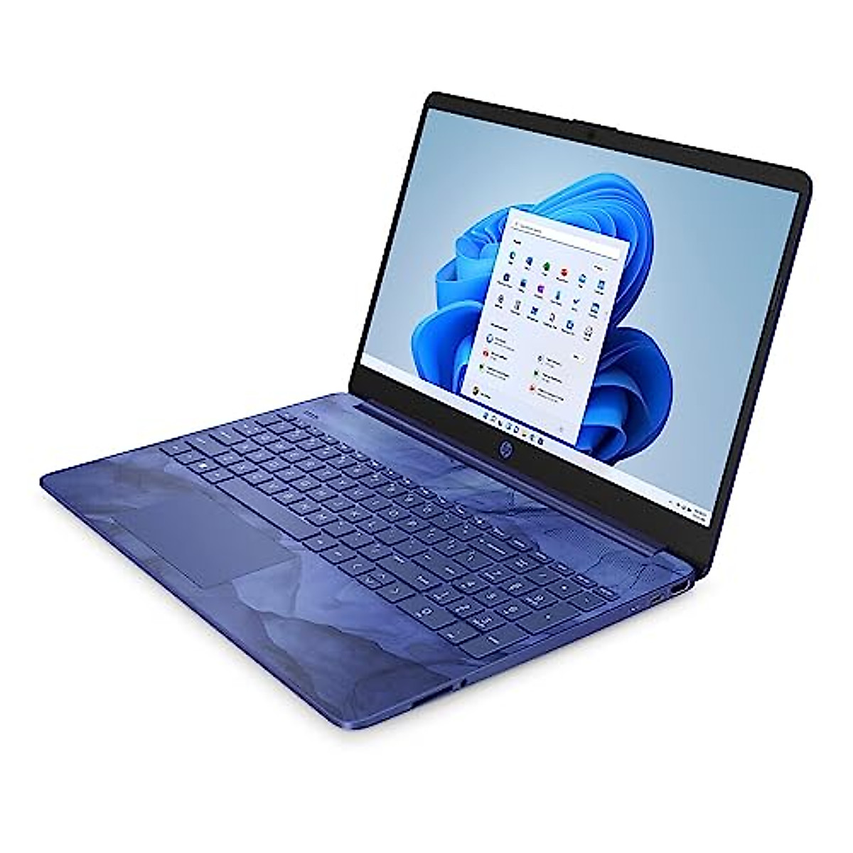 HP 2023 15'' HD IPS Laptop, Windows 11, Intel 4-Core Processor Up to 2.60GHz, 8GB SA RAM, 128GB SSD, HDMI, Super-Fast 6th Gen WiFi, Dale Blue (Renewed)