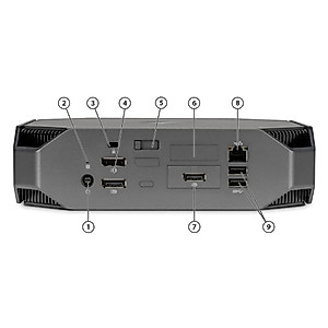 HP Z2 Mini G4 Mini Desktop PC, Intel Core i5-9500 Up to 4.4GHz, 8GB RAM, 256GB NVMe SSD, DisplayPort, Wi-Fi, Bluetooth, Windows 10 Pro, Black