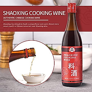 52USA Shaoxing Cooking Wine 21.64 fl oz, Chinese Asian Cooking Wine, Shao Hsing Rice Wine, Shaoxing Rice Wine, Hsing Rice Wine, Fermented Rice Wine, Homemade Asian Cooking