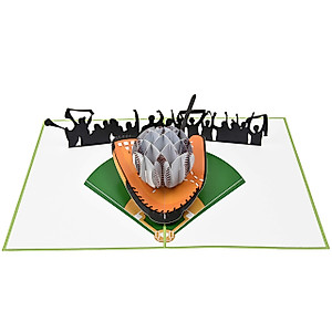 Teabug Cards Sports Themed Pop-Up Cards (baseball)