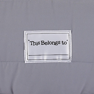 Everything Kids Grey, Red, Yellow and Blue Construction Toddler Nap Mat with Pillow and Blanket with Pillow and Blanket