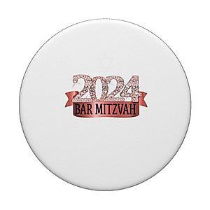 Bar Mitzvah 2024 I With Pride & Joy I Rose Banner Decor PopSockets Standard PopGrip