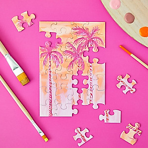 Juvale 48 Sheets Blank Puzzles to Draw On Bulk – 6x8 inch Make Your Own Jigsaw Puzzle for Kids Crafts Projects (28 Pieces Each)