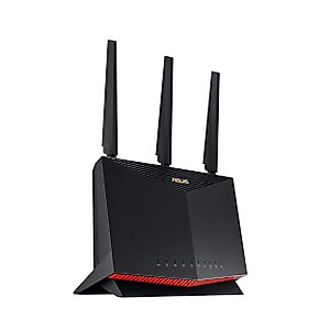ASUS AX5700 WiFi 6 Gaming Router (RT-AX86S) – Dual Band Gigabit Wireless Internet Router, up to 2500 sq ft, Lifetime Free Internet Security, Mesh WiFi Support, Gaming Port, True 2 Gbps (Renewed)