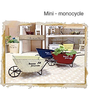 Hemoton Box Wheelbarrow Miniature Wheelbarrow Decor Bicycle Planter Metal Succulent Pots Metal Standing Planter Decorative Garden Planter Mini Succulent Pot Rack Man Indoor Small Metal