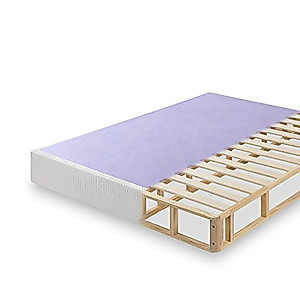 Zinus Edgar 8 Inch Wood Box Spring / Mattress Foundation / Sturdy Wood Structure / High Profile / Easy Assembly, King