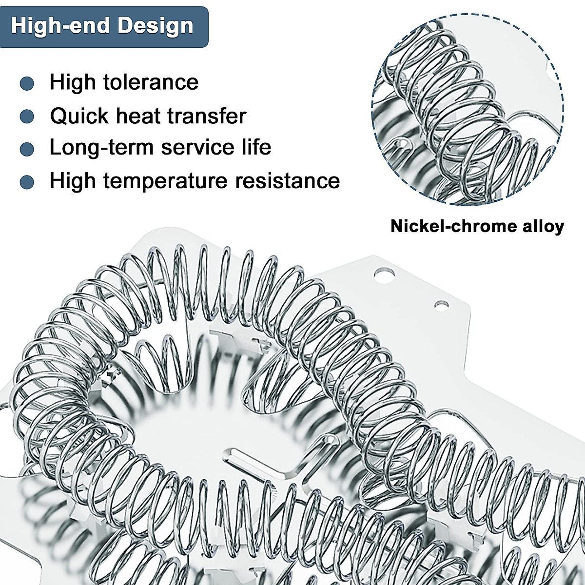 【2024 Upgraded】DC47-00019A Dryer Heating Element for Samsung dryer DV42H5000EW/A3 DV45H7000EW/A2 DV48H7400EW/A2 DV40J3000EW/A2 DVE50M7450W/A3 DV42H5200EW/A3