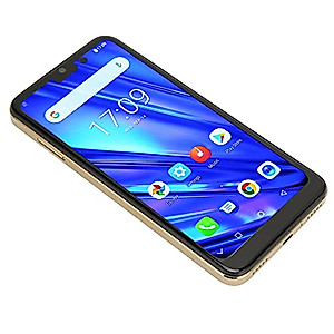 IP14 Pro 6.1 Inch Ultrathin Smartphone, 4GB RAM 32GB ROM Dual Card Dual Standby Cellphone for Android 10.1, Face Recognition Mobile Phone for Daily Life(Gold)