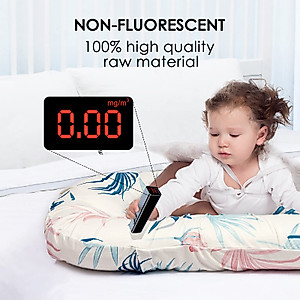 Ultra Soft Baby Lounger Covers (Pack of 2) | Mexxi 100% Hypoallergenic Stretchy Baby Nest Covers for Newborn (Covers Only) (Tea Roses & Wild Roses)