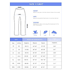 Heathyoga Women's Yoga Pants with Pockets for Women Bootcut Wide Leg Pants for Women High Waisted Workout Pants Black