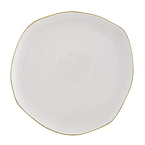 Creative Brands Table Sugar Ceramic Lunch/Salad Plate, Medium, Grey