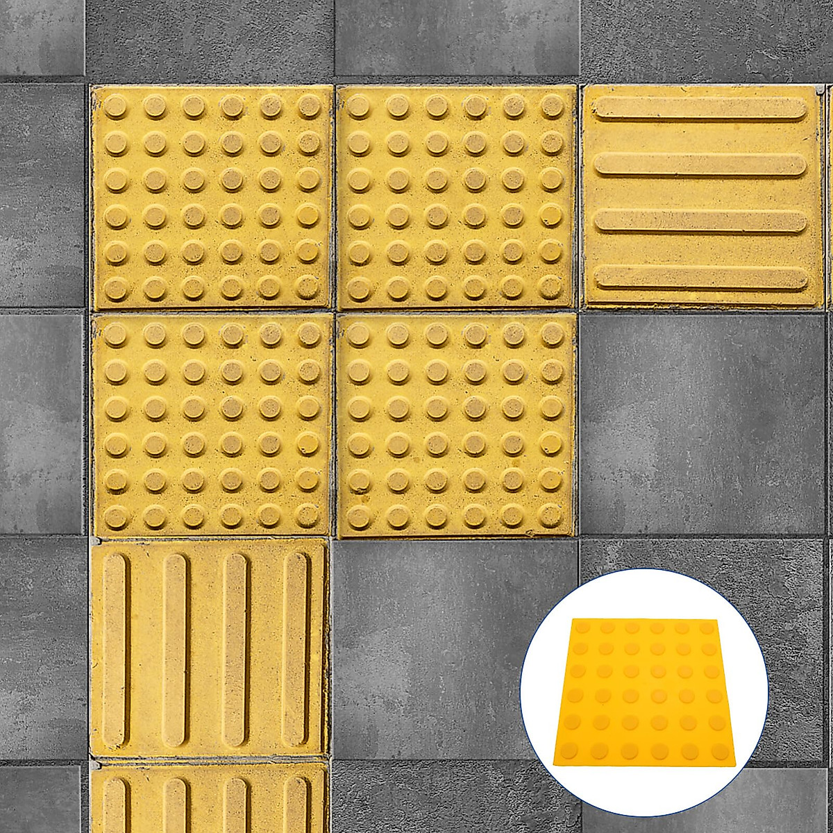 BESPORTBLE 10 Pcs Blind Brick Outdoors Stickers Decorative Blinds Decorative Stickers Tactile Paving Tiles Plastic Blind Floor Tiles Blind Tracks Brick Practical Blind Brick Blind Road Supply