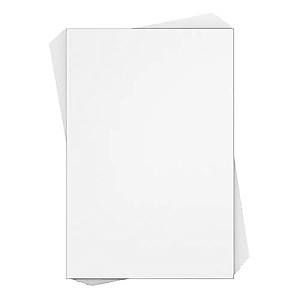 Reskid White Cardstock Thick Paper - 2 x 3.5" Blank Heavy Weight 110 lb Cover Card Stock - 100 Pack (2x3.5, inches)