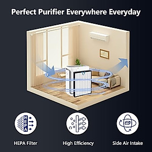 Vital 200S Replacement Filter for Vital 200S Air Purifier, Enhanced Version 3-in-1 H13 Ture HEPA, High-Efficiency Activated Carbon Filter, Compared to Part # Vital 200S-RF, 2 Pack, White