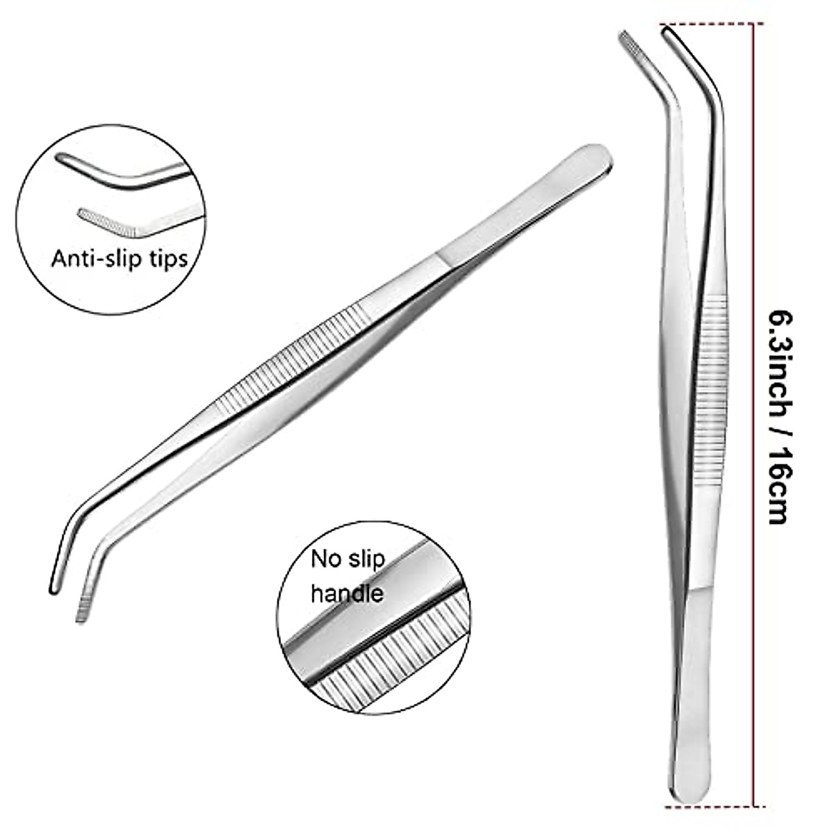 Lucky Interests 3pcs Reptile Food Water Bowl, Round Basin Tortoise Food Dish with 3 Tongs, Black Lightweight Reptile and Amphibians Feeder Shallow Reptile Food Container for Turtle, Lizard, Gecko