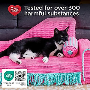 Red Heart Super Saver Amethyst Yarn - 3 Pack of 198g/7oz - Acrylic - 4 Medium (Worsted) - 364 Yards - Knitting/Crochet