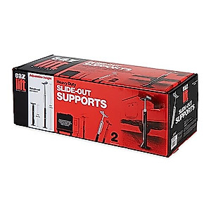 Camco Eaz-Lift Camper/RV Slide Out Supports | Features Adjustable Height from 19" to 47" with Incremental Lock Positions & Supports Up to 5,000lbs Each | Crafted of Heavy-Duty Steel | Set of 2 (48866)