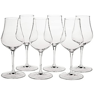 Luigi Bormioli Vinoteque 5.75 Ounce Snifter Glasses, Set Of 6, Crystal SON-hyx Glass, For Cognac, Brandy, And More, Made In Italy.