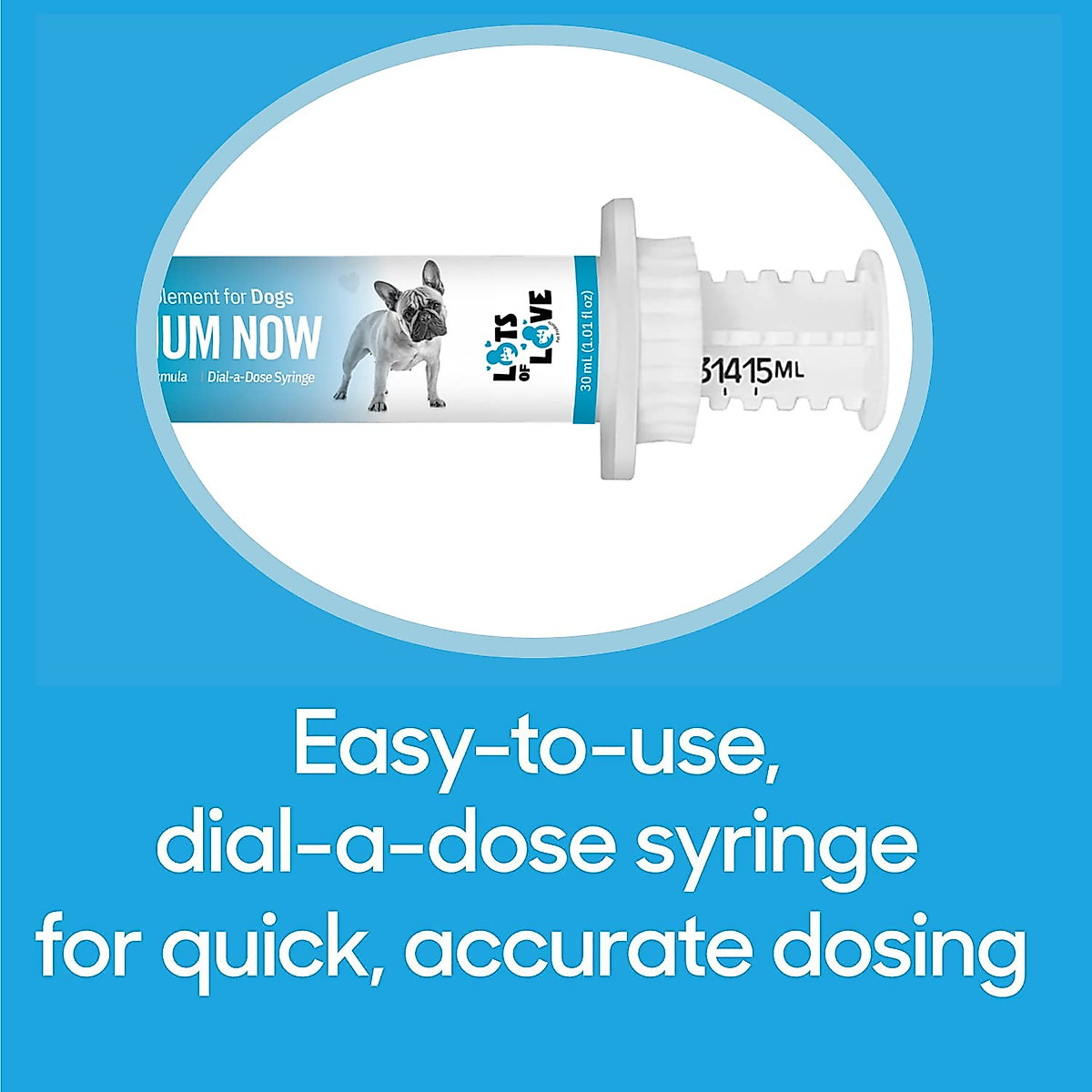 Calcium Now - Oral Calcium for Whelping Dogs (30 ml) - Dog & Cat Calcium Supplement Paste - Lots of Love