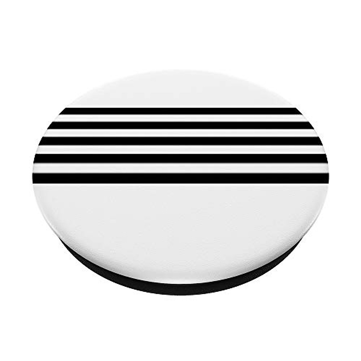Black and white - Gift idea - Black and white striped PopSockets Swappable PopGrip