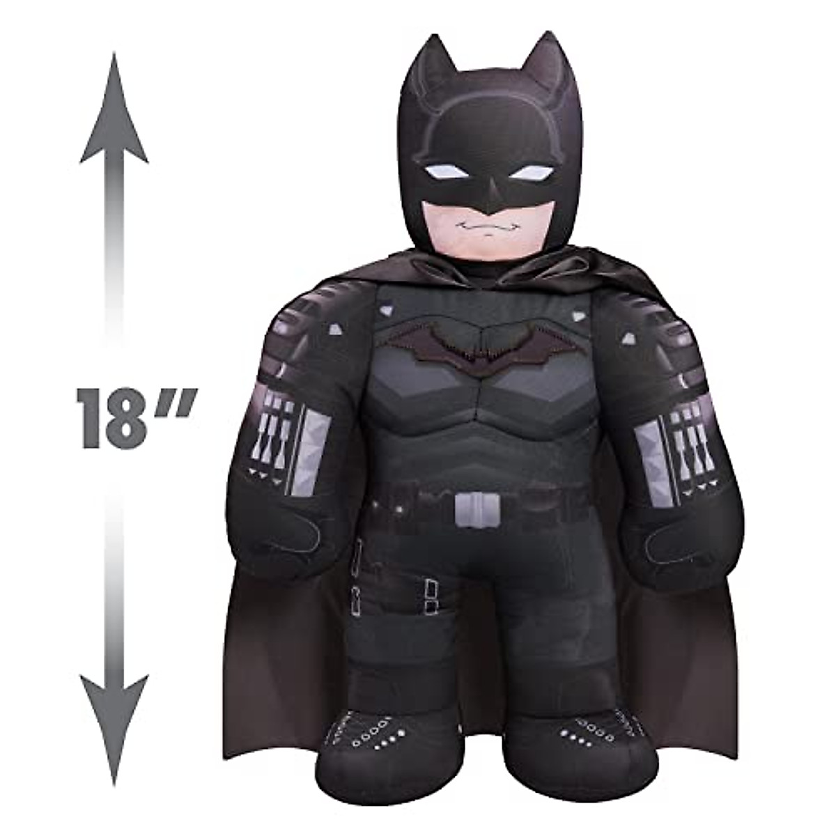 Just Play The Batman™ Bashin’ Battler Batman™ Talking 18-Inch Plush Toy with Light-up Chest and Action Phrases, The Batman™ Movie, Kids Toys for Ages 3 Up