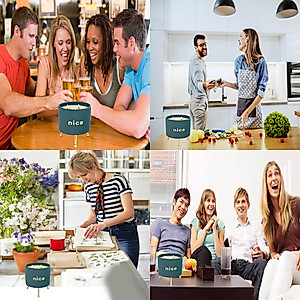 Citronella Candles Outdoor and Indoor, 50 Hours Long Burning, 14.3 Oz Large Citronella Scented Candle Decorative, 3 Wick Wax Tin, Long Lasting Essential Oil Soy Wax for Home Garden Patio Balcony-Green