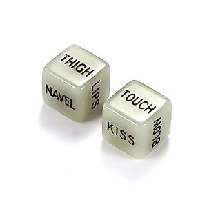 Glow in The Dark Couples Dice - The Original Adult Dice Game - Perfect for Date Night, Travel, Parties, and Game Night