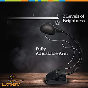 Lumiens L9 - Music Stand Light Clip On - LED Musician Lamp for All Music Stands, Pianos, Orchestra Pits, Work Tables, Desks, and More - #1 Among Music Stand Lights - AA Battery Powered