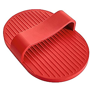Pet Shampoo Bath Brush Horse Wellness Massage Curry Comb Soothing Massage Rubber Comb for Horse Grooming Care