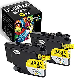 LC3035XXL ColorPrint Compatible Ink Cartridge Replacement for Brother LC3035 LC3033 LC-3035 XXL LC3033XXL Work with MFC-J995DW MFC-J995DWXL MFC-J815DW MFC-J805DWXL MFC-J805DW Printer (2-Pack,Yellow)