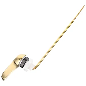 Uonlytech Front Accessories Flush Handle for Toilet Tank Toilet Parts Toilet Tank Flush Handle Metal Pure Copper Rod Handle bar Wrench Component Replacement Toilet Handle Universal