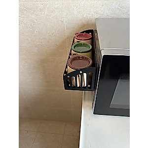 NAFCOOL Magnetic Spice Fridge Rack Shelf Organizer for Refrigerator, 2 Packs Moveable Magnetic Seasoning Organizer Shelves Kitchen Gadgets for Refrigerator Microwave Coffee Maker Washer, 15.95” Long