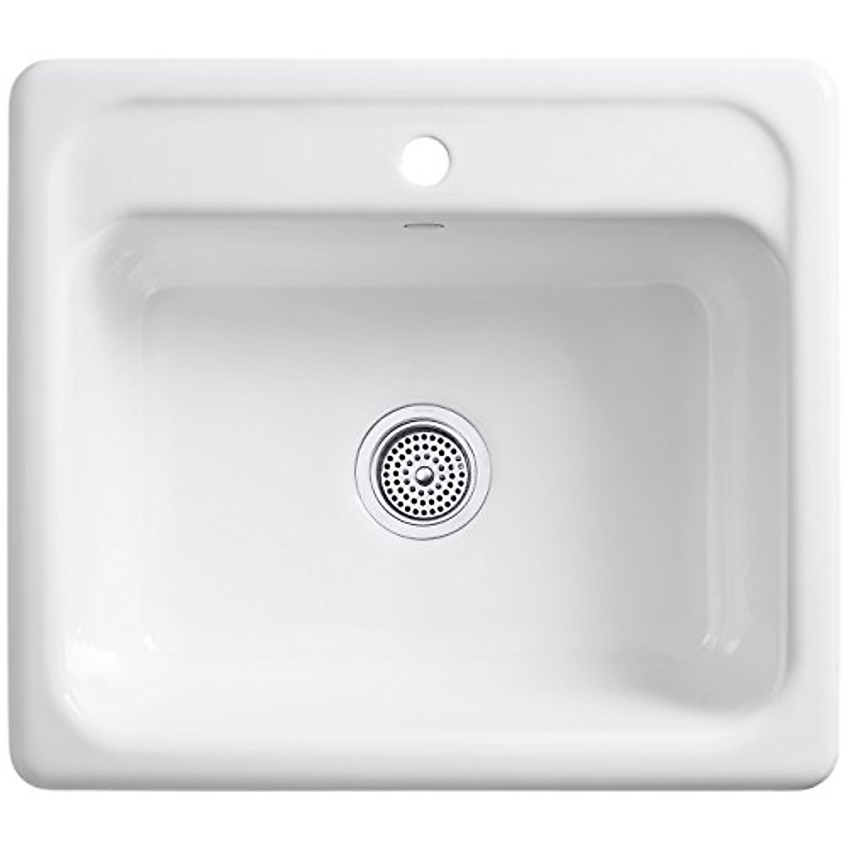 Kohler K-5964-1-0 Mayfield Self-Rimming Kitchen Sink, White