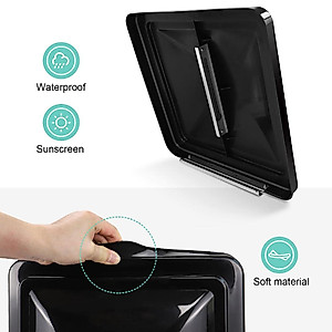 LBK 14" RV, Trailer, Camper, Motorhome (Black 2 Pack) Roof Vent Cover - Vent Lid Replacement, Made In USA