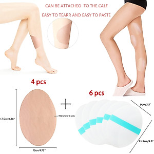 WOLAIYE Thigh Inner Anti-Chafing Sticker, Self-Adhesive Wear-Resistant Disposable Body Anti-Friction Pads, Transparent Ultra-Thin Invisible Patch,10PCS