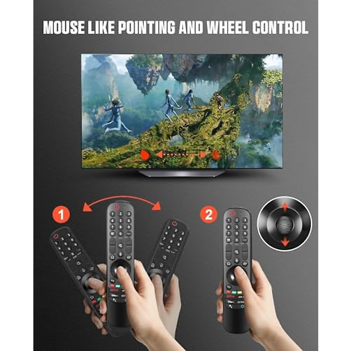 AZMKIMI Remote Control Replacement for LG MR22GA MR21GA Magic Smart TV LCD LED 3D HDTV Most 2021 2022 TVs Smart TVs (Voice Search)