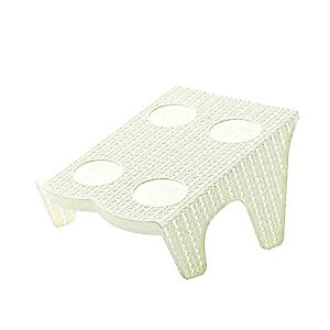 KNFUT Shoe Slots, Shoe Slots Plastic Space Saver Holder Shoes Box Organizer Storage Footwear Space Saving Cabinet Closet Shoe Rack (Color : Yellow)