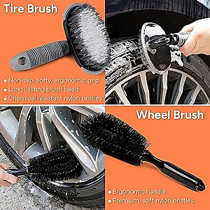 MateAuto Car Cleaning Kit Interior with Windshield Cleaning Tool, Car Care Supplies, Car Wash kit for Dashboards, Air Vents, Windows, Bodywork and Carpet