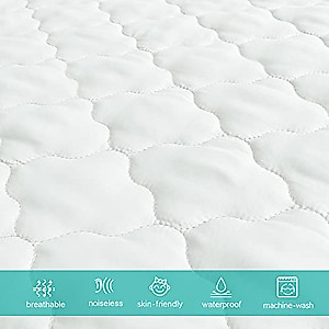 Pack and Play Sheets and Waterproof Pack n Play Mattress Protector Pad Cover 4 Pack Set, Ultra Soft Pack n Play Mattresses Sheets Compatible with Graco Pack n Play, Grey&Pink