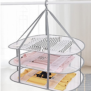 Sweater Hanging Dryer, Foldable Drying Rack Flat Drying Rack Foldable Mesh Clothes Hanging Dryer (Style 4)