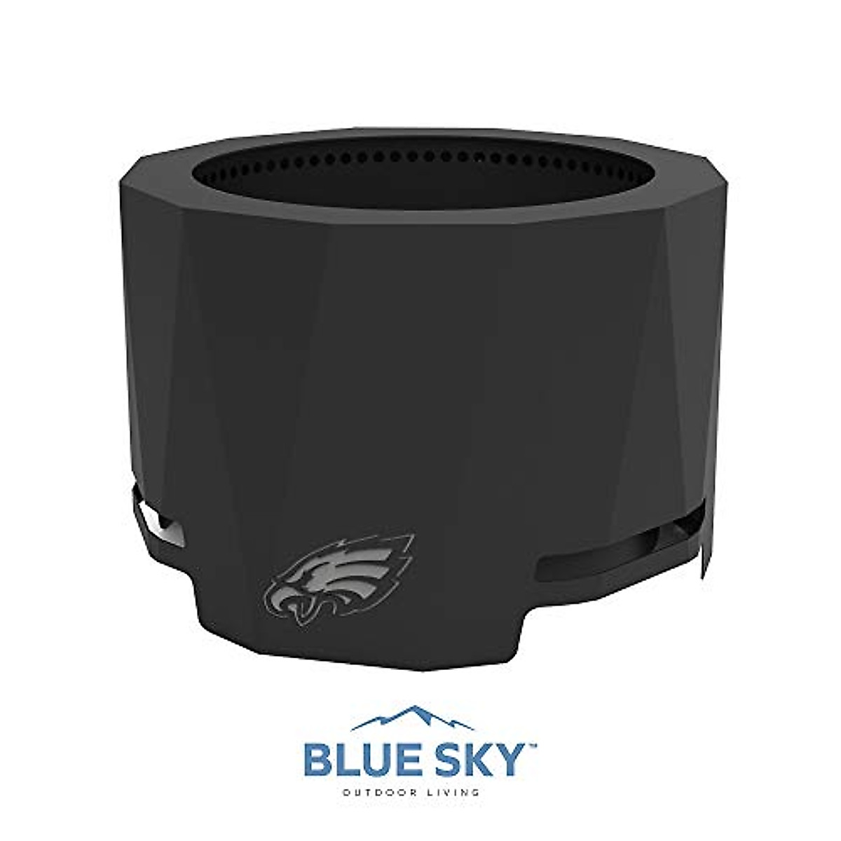 Blue Sky Outdoor Living NFL New England Patriots 24" Steel Smokeless Peak Patio Fire Pit, Black