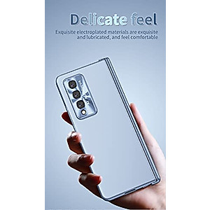 Case with S Pen for Samsung Galaxy Z Fold 3 5G 2021 with Removable Hinge Protection Holder and Built-in Camera Lens Protector and Front Screen Protector