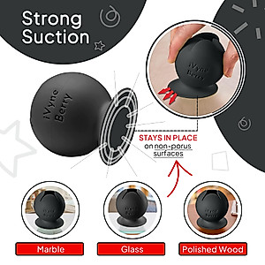 iVyne Berry Suctioned Vinyl Weeding Scrap Collector & Holder for Weeding Tools for Vinyl - Black