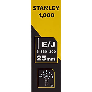 Stanley SWKBN 100T Nails 25 mm Pack of 1000
