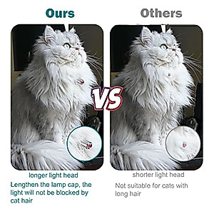 AIERSA Automatic Cat Toys with LED Light,Upgraded Lengthened Light Head, Interactive Toys for Indoor Cats,Wearable Electronic Collar for Kitten,Rechargeable Amusing Gifts for Cat Lovers