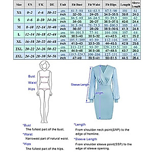 GRACE KARIN Womens Cocktail Dress Sexy Deep V Pluange Clubwear Wedding Guest Dress M Navy Blue