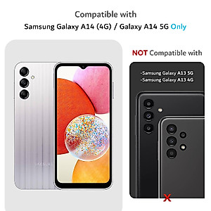 TUDIA LinnGrip Compatible with Samsung Galaxy A14 4G / 5G Case, [Enhanced Grip] Ultra Slim Matte TPU Shockproof Anti-Slip Protective Phone Case Cover (Indigo Blue)