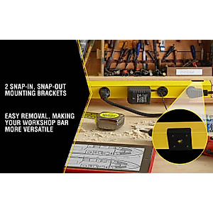 Yellow jacket 5154 4-Foot Metal Power Strip With 510J Surge Protector and Re-settable Circuit Breaker, Featuring 12 Outlets with 6-Foot Yellow Cord