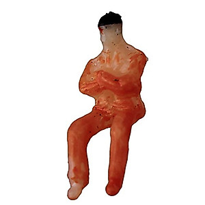 BQLZR Muticolor N Scale 1:150 Painted Model Train Seated People Passengers Figures Pack of 100