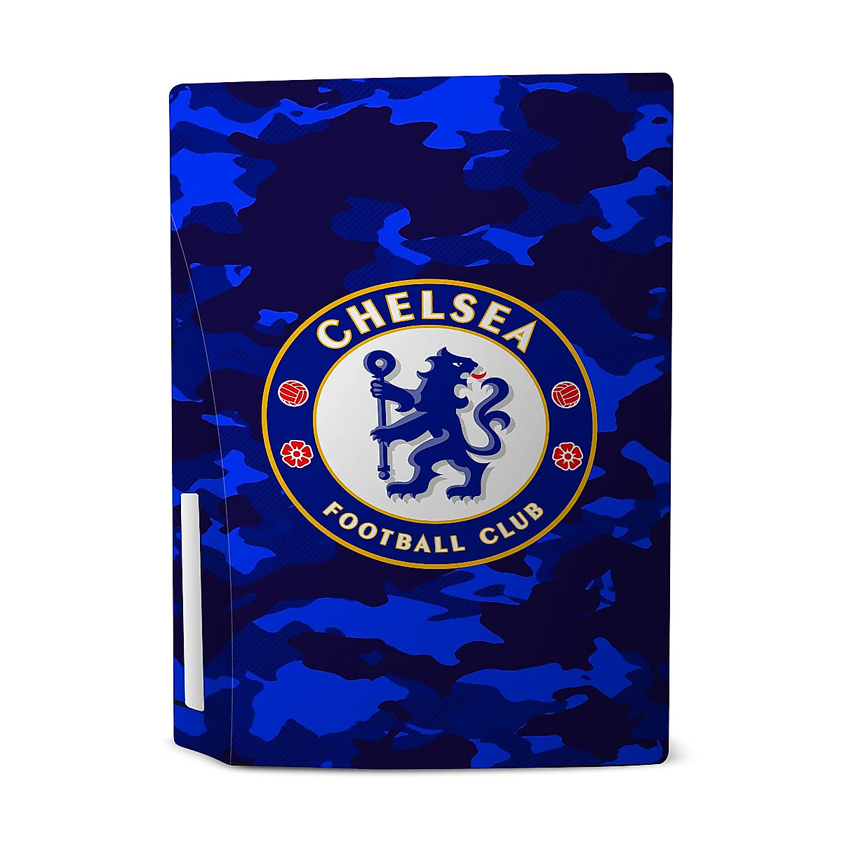 Head Case Designs Officially Licensed Chelsea Football Club Camouflage Mixed Logo Vinyl Faceplate Sticker Gaming Skin Decal Cover Compatible With Sony PlayStation 5 PS5 Disc Edition Console